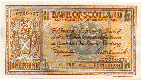 Scotland banknotes
